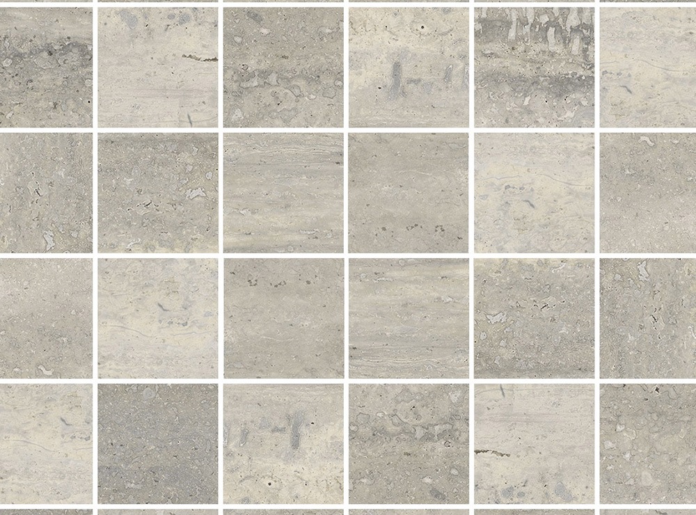 Marazzi_Mystone_Travertino_Mosaico_Silver | European Ceramics